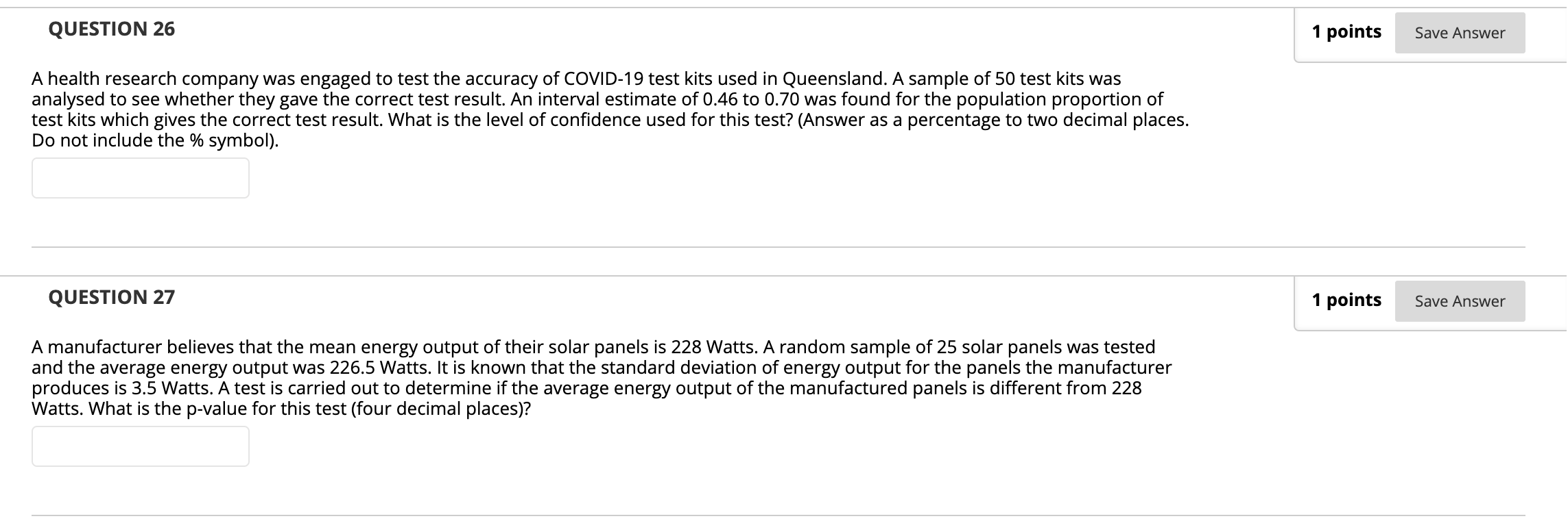 Solved Question 26 1 Points Save Answer A Health Research 