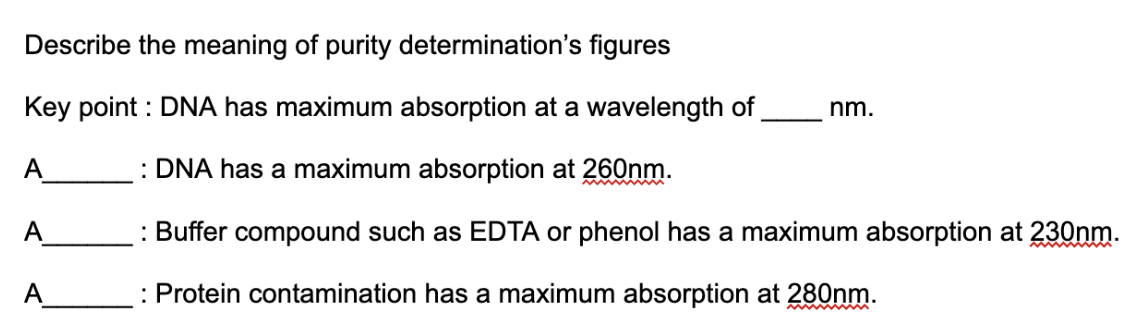 Solved Describe the meaning of purity determination's | Chegg.com