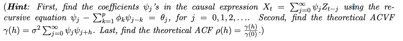 Solved Find the theoretical autocorrelation function (ACF) | Chegg.com Solved Find the theoretical autocorrelation function (ACF) | Chegg.com