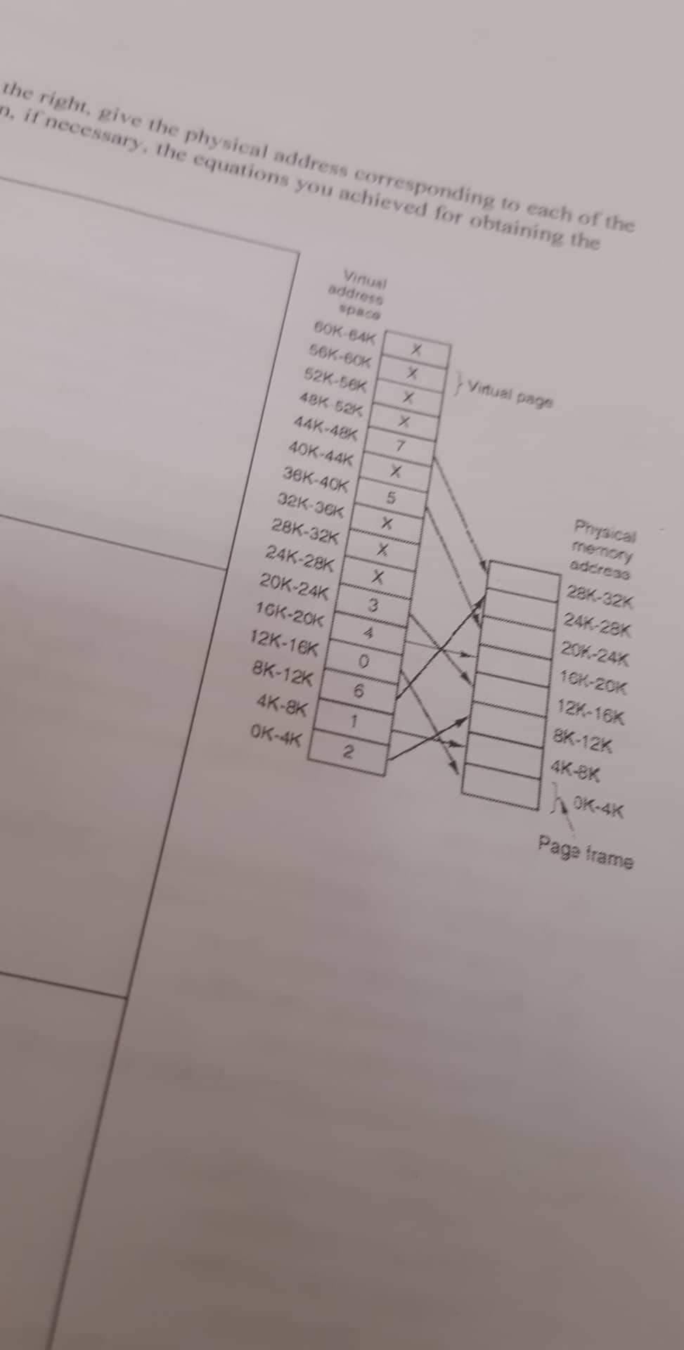Solved Memory Using the page mapping shown in the figure | Chegg.com