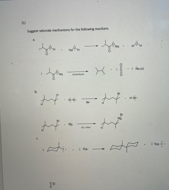 Solved Suggest rationale mechanisms for the following | Chegg.com