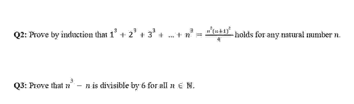 Q2: Prove by induction that | Chegg.com