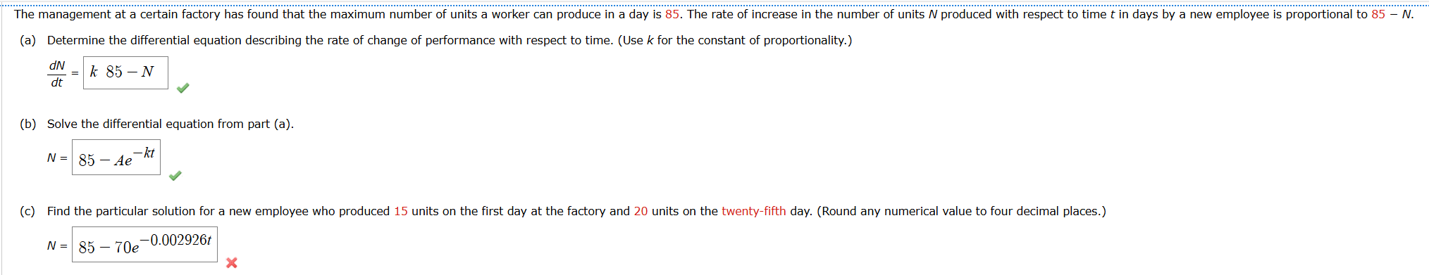 Solved (a) ﻿Determine the differential equation describing | Chegg.com