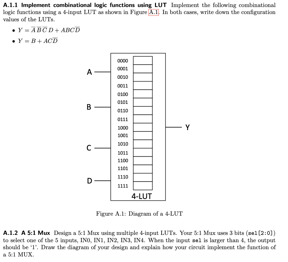 Solved A11 Implement Combinational Logic Functions Using 9733