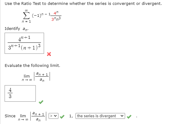Solved Use the Ratio Test to determine whether the series is | Chegg.com