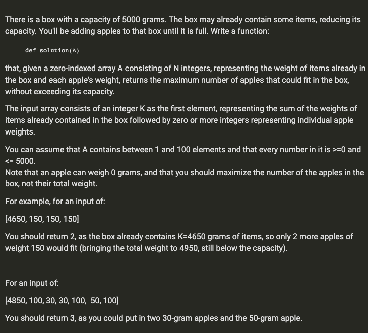 Solved There is a box with a capacity of 5000 grams. The box | Chegg.com