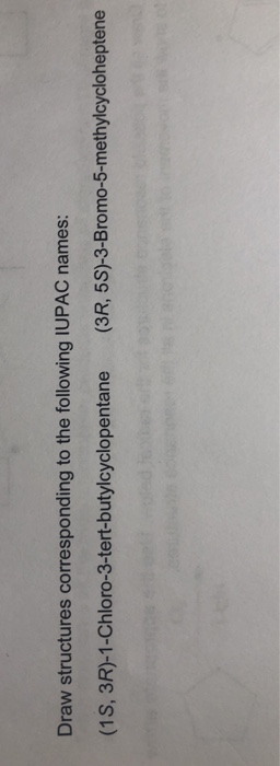Solved Draw structures corresponding to the following IUPAC | Chegg.com