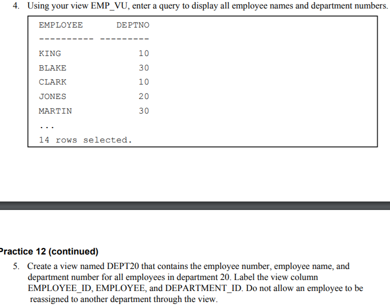 Solved drop table department purge; drop table employee | Chegg.com