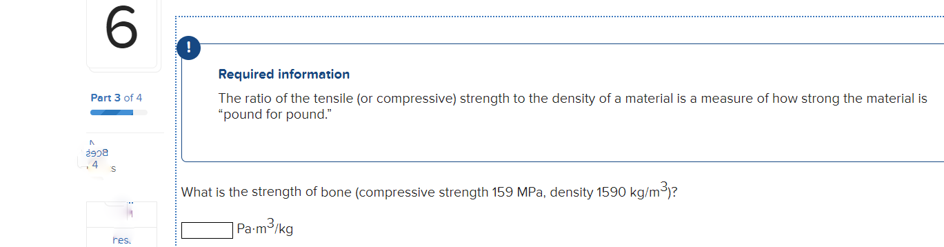 Solved Required information The ratio of the tensile (or | Chegg.com