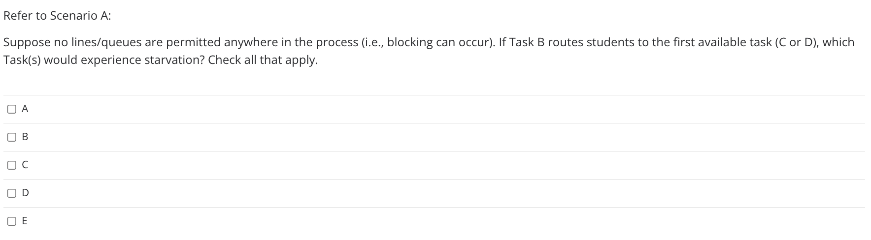 Scenario A: The figure below shows the process for | Chegg.com