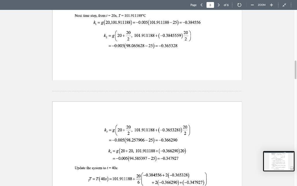 Solved Page 5 > of 6 ZOOM Homework #10 - Initial Value | Chegg.com