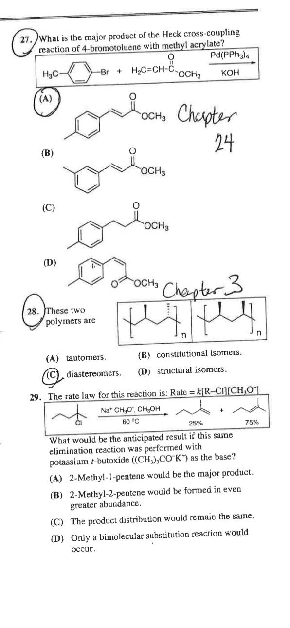 Solved 30. Which compound reacts most rapidly with cyanide | Chegg.com