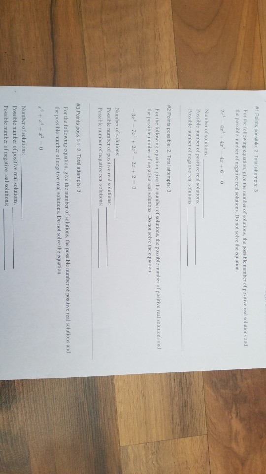 Solved #1 Points possible: 2. Total attempts: 3 For the | Chegg.com