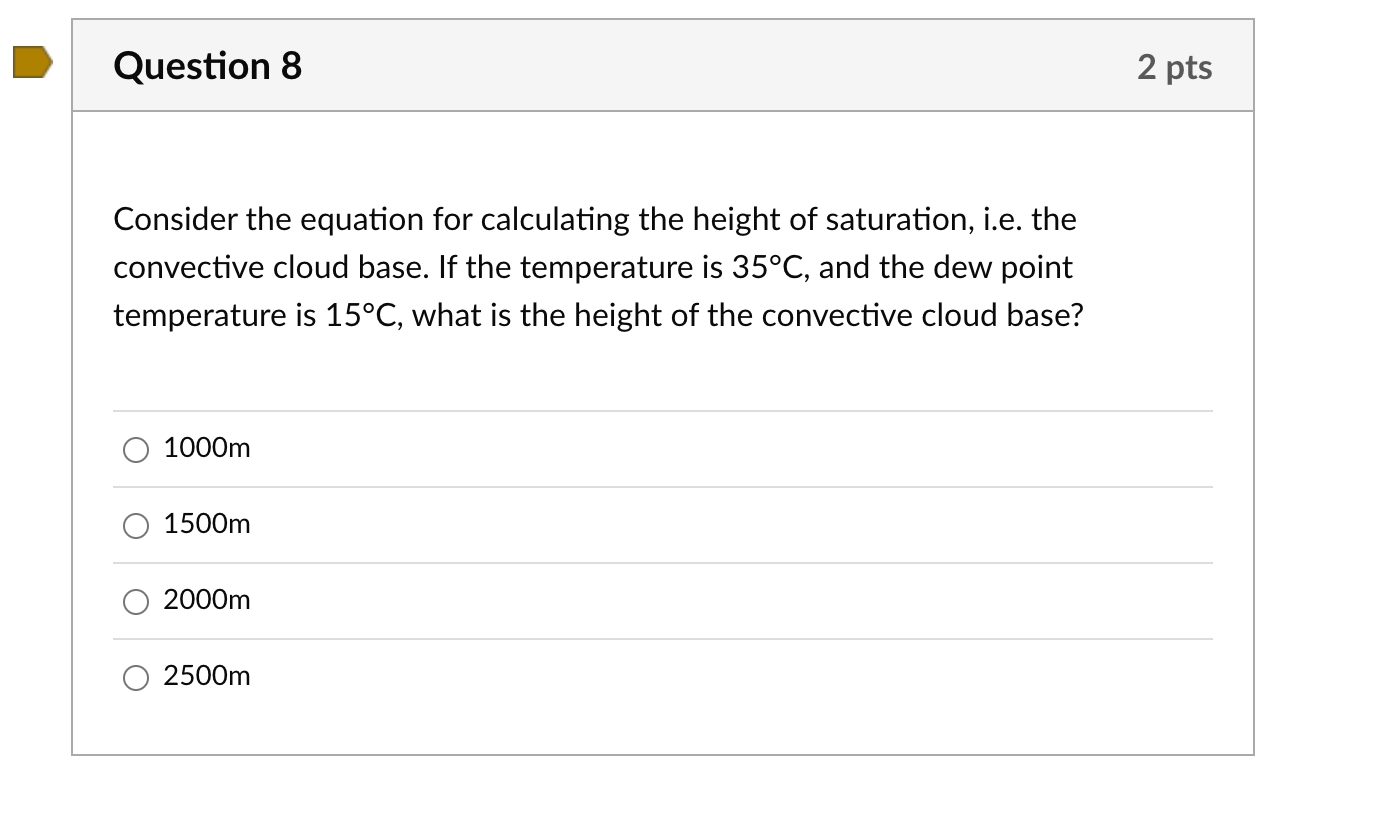 Solved Question 8 2 pts Consider the equation for | Chegg.com