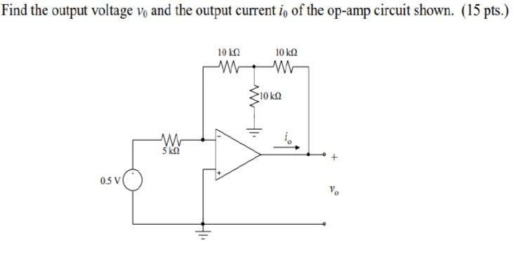 Solved Find the output voltage v0 and the output current i0 | Chegg.com