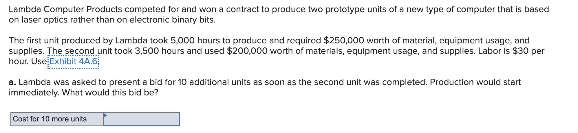 Solved Lambda Computer Products competed for and won a | Chegg.com