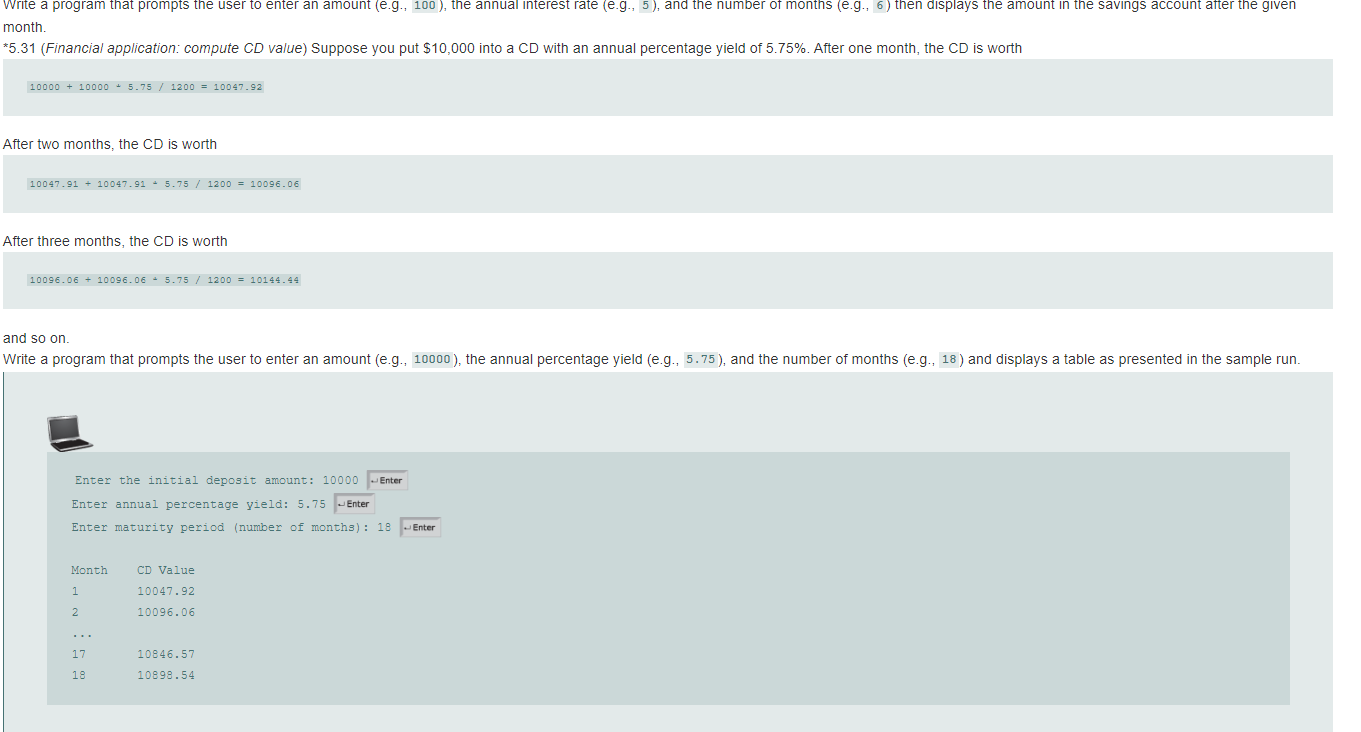 Solved Write a program that prompts the user to enter an | Chegg.com