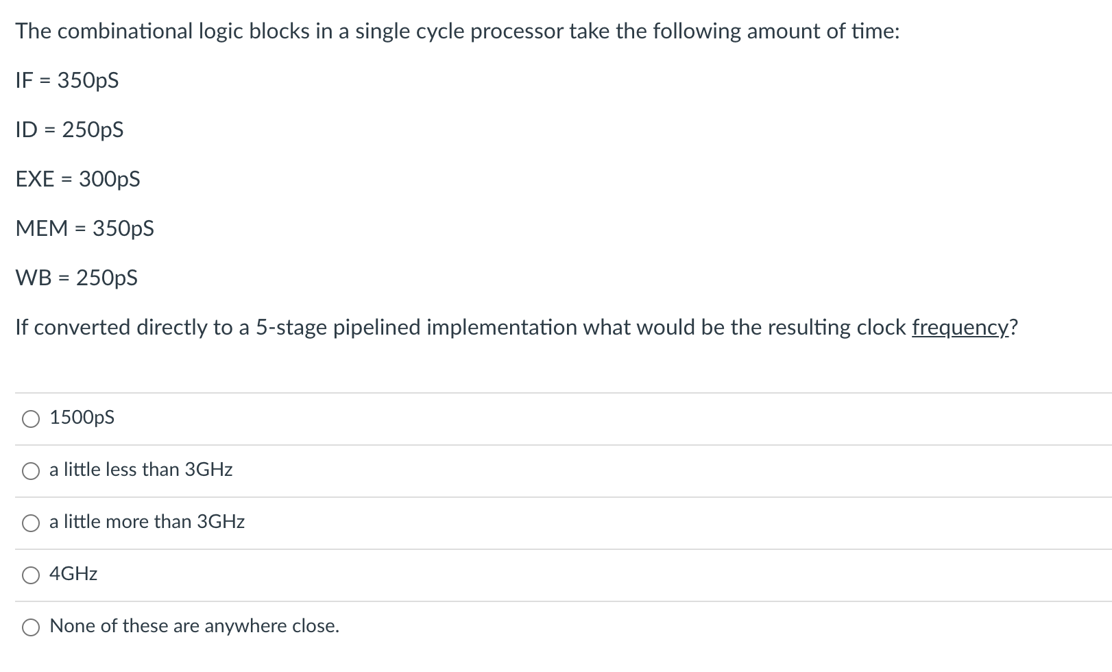 Solved The combinational logic blocks in a single cycle | Chegg.com