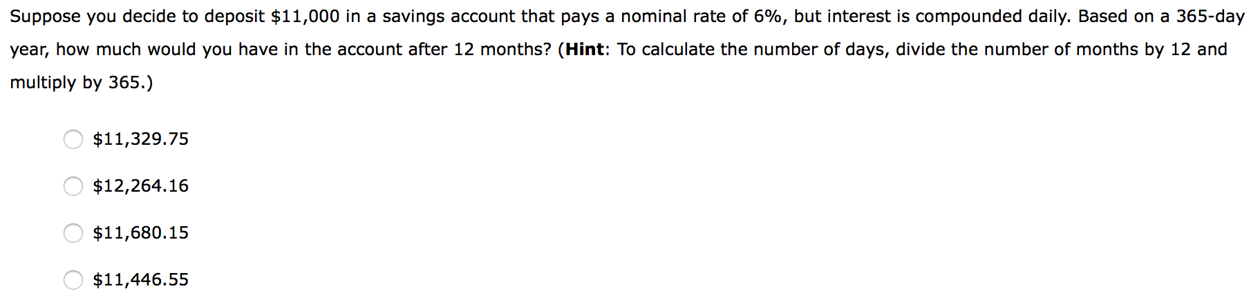 Solved The number of compounding periods in one year is | Chegg.com