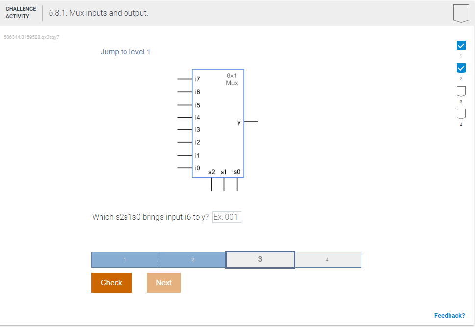 Solved Which s2s1s0 ﻿brings input i6 ﻿to y? | Chegg.com
