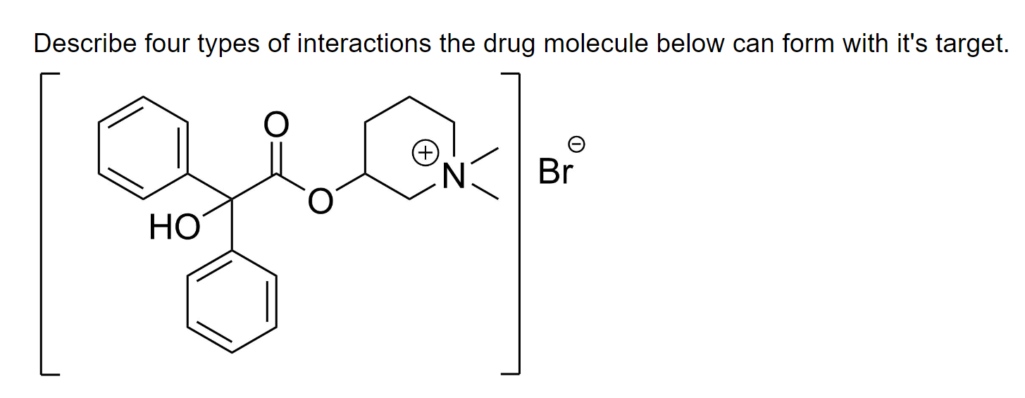 [Solved]: What are the four types of interactions the drug m