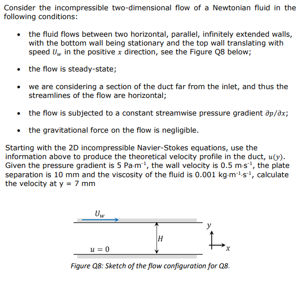 Solved Consider the incompressible two-dimensional flow of a | Chegg.com
