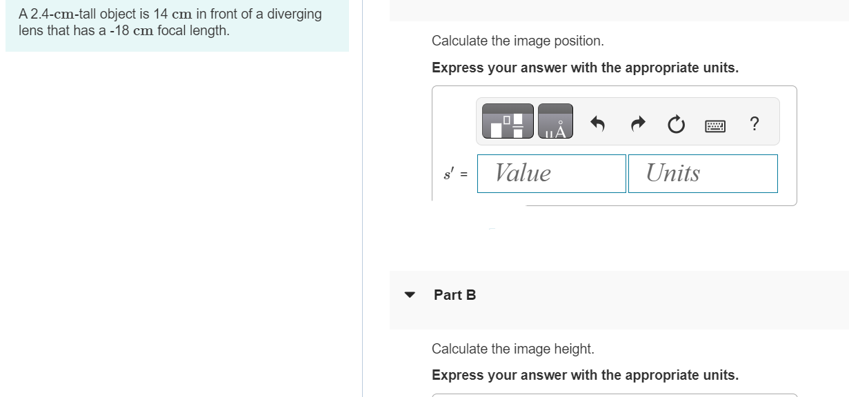 Solved A 2.4-cm-tall object is 14 ﻿cm in front of a | Chegg.com