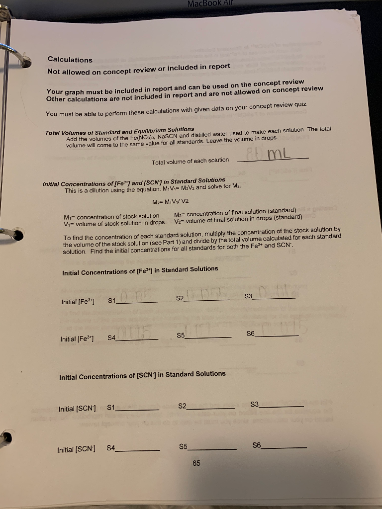 Experiment 3: Experimental Procedures and Data Sheet | Chegg.com