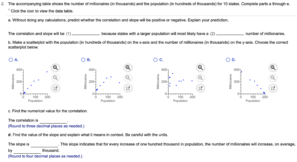 Solved 2. The accompanying table shows the number of | Chegg.com