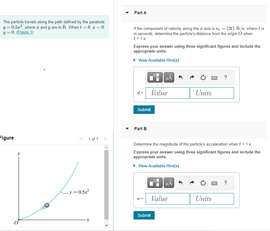 Solved The particle travels along the path defined by the | Chegg.com