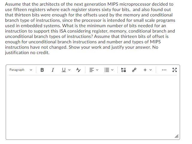 Solved Assume that the architects of the next generation | Chegg.com