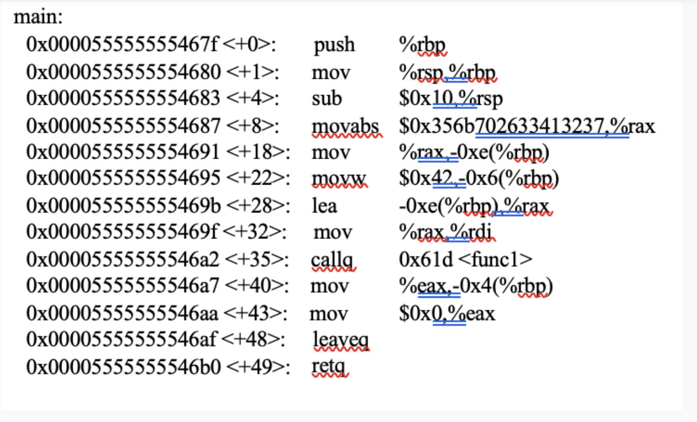 Consider the following assembly code, which has 3 | Chegg.com