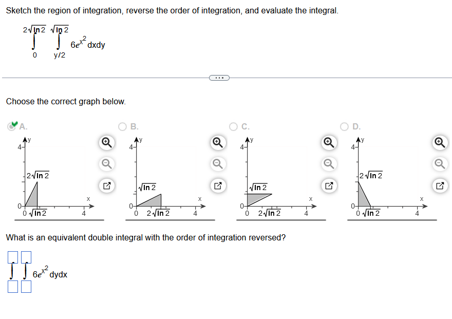 Solved Sketch The Region Of Integration Reverse The Order