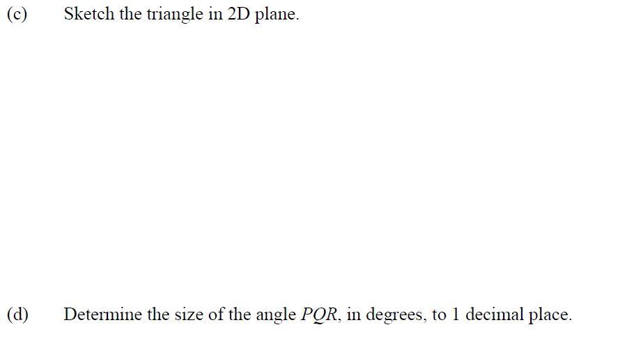 Solved A triangle PQR in R² has the following vertices | Chegg.com