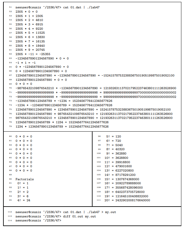 Solved Extend the BigInt class from Labs 45 and 46 to | Chegg.com