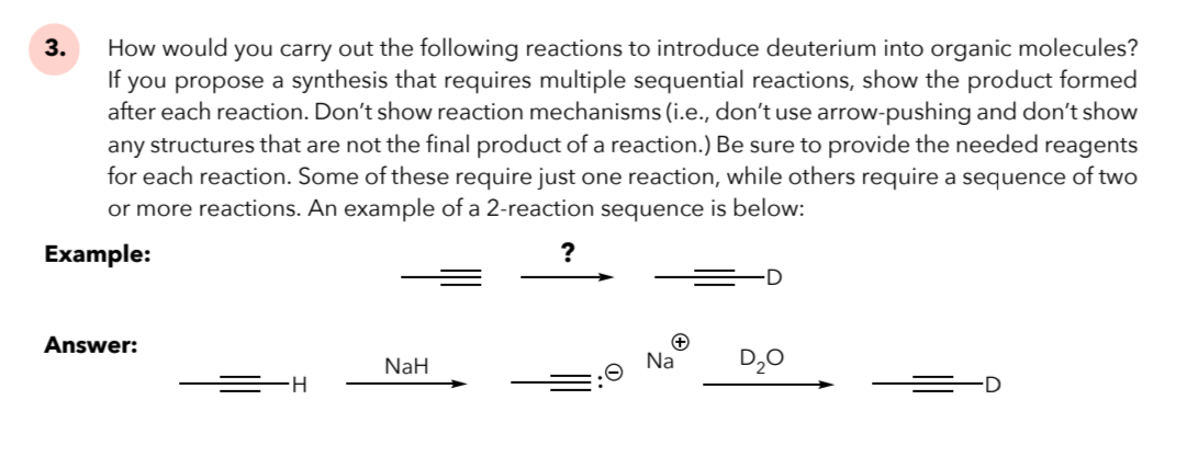 Solved 3. ﻿How would you carry out the following reactions | Chegg.com