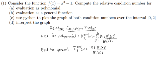 Solved (1) Consider the function f(x)=x3−1. Compute the | Chegg.com