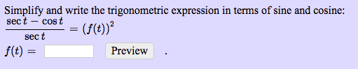 Solved Simplify and write the trigonometric expression in | Chegg.com