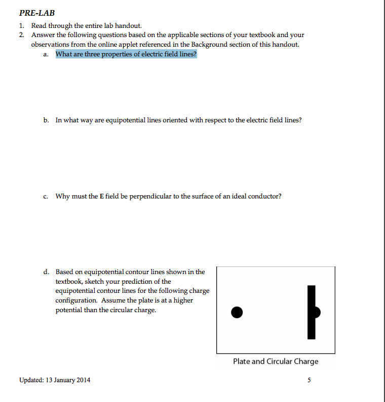 Solved PRE-LAB 1. Read through the entire lab handout. 2. | Chegg.com Solved PRE-LAB 1. Read through the entire lab handout. 2. | Chegg.com