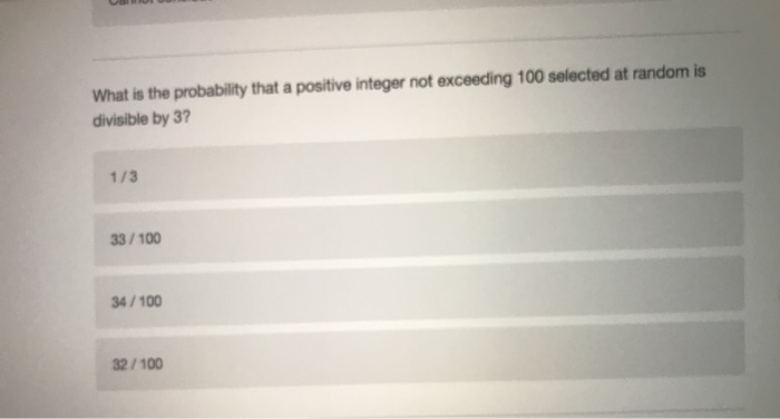 Solved What is the probability that a positive integer not | Chegg.com