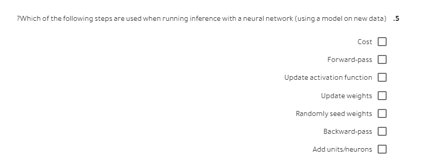 Solved ?Which of the following steps are used when running | Chegg.com
