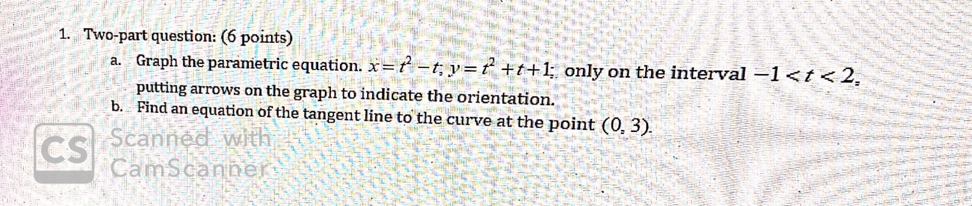 Solved 1. Two-part question: (6 points) a. Graph the | Chegg.com