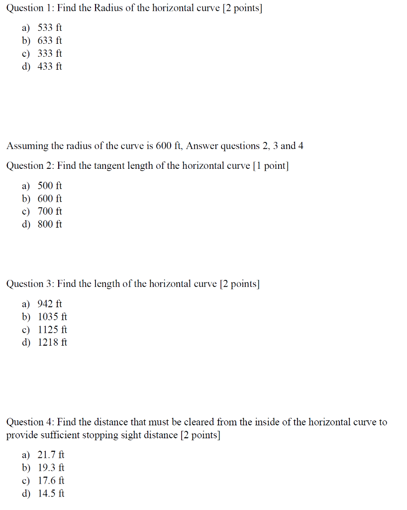 Solved Question: A new highway is to be constructed over an | Chegg.com