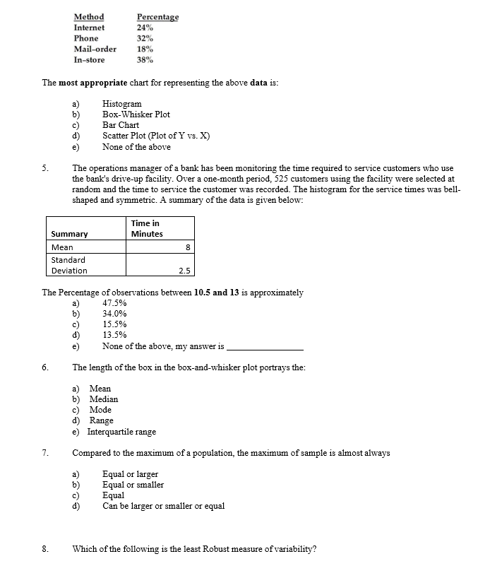 Solved 2. Multiple Choice – 20 points Answer the | Chegg.com