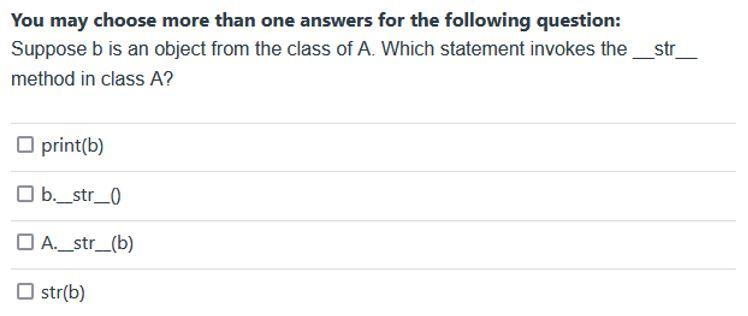 Solved You may choose more than one answers for the | Chegg.com