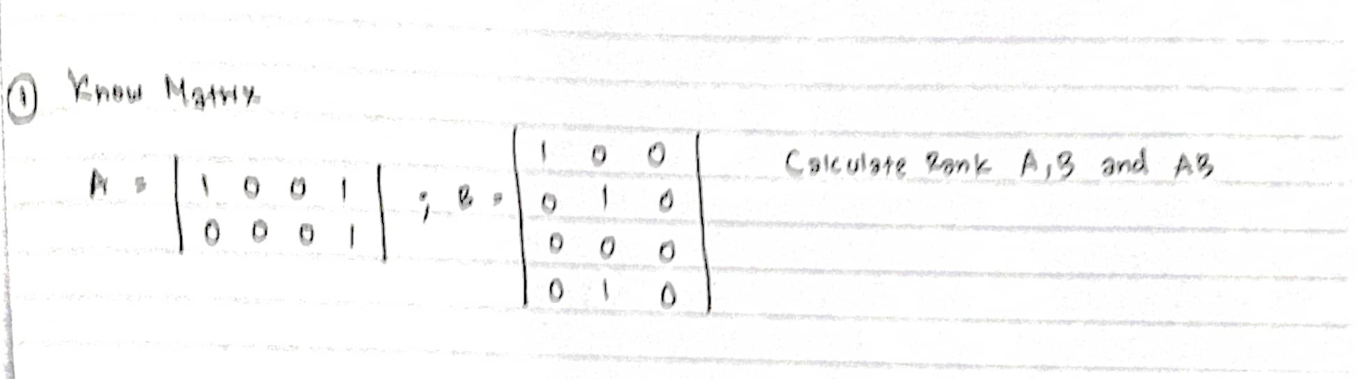 Solved ornoы Matуу. V | Calculate Rank A, B and AB 1 1 1 | 1 | Chegg.com
