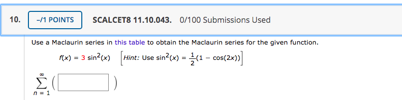Solved 0.5/1 POINTS PREVIOUS ANSWERS SCALCET8 11.11.006. | Chegg.com