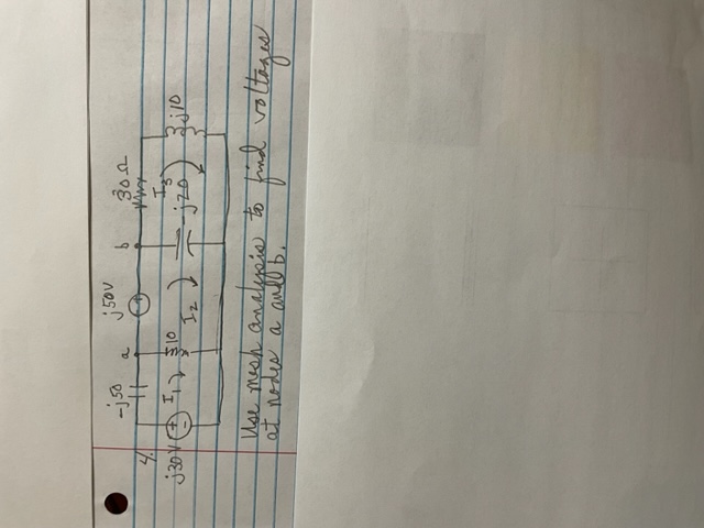 Solved Use mesh analysis to find voltages at nodes a ande b. | Chegg.com