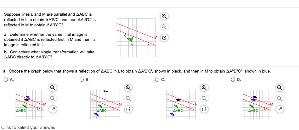 Solved Describe a sequence of isometries followed by a size | Chegg.com