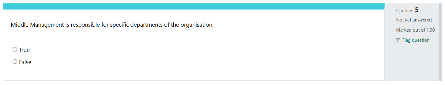 Solved Middle Management is responsible for specific | Chegg.com